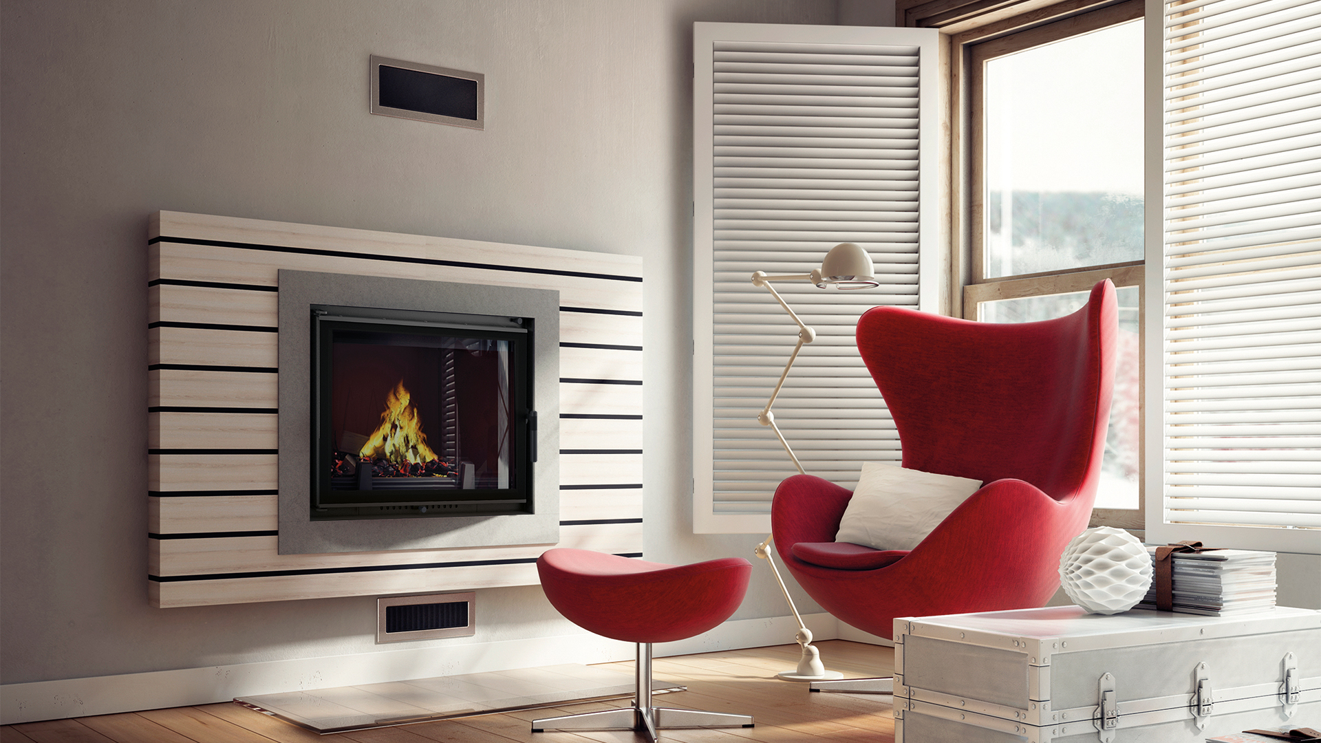 100 idei de design pentru seminee pe lemne | Infocasa