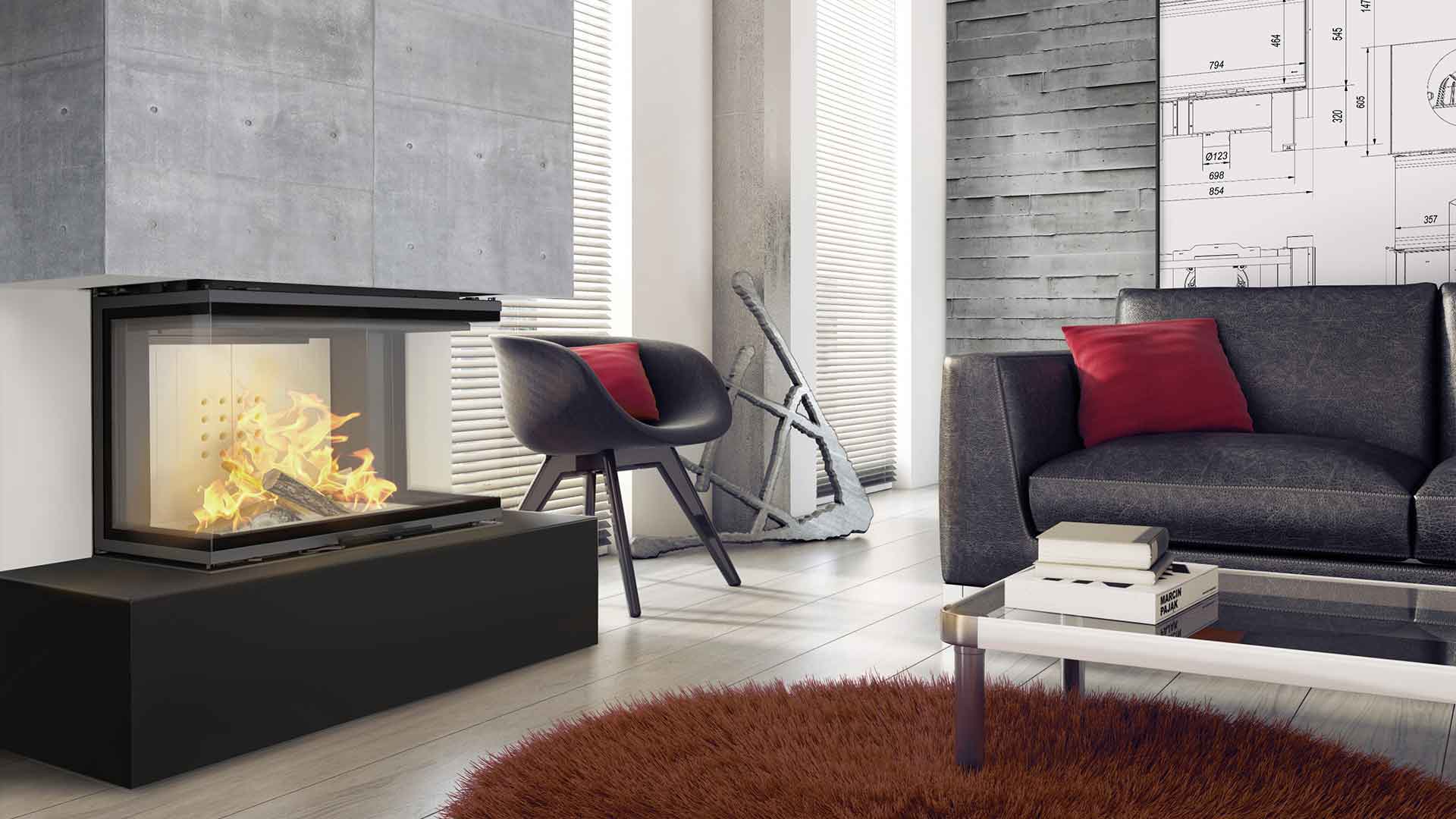 100 idei de design pentru seminee pe lemne | Infocasa